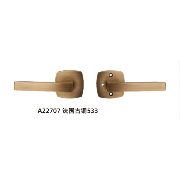 Quality Luxury Bathroom American Door Handles Hardware Brass Lever door handles for sale