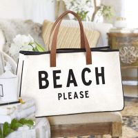 Quality Reusable Canvas Grocery Shopping Tote Bag in Organic Cotton Material with Letter for sale
