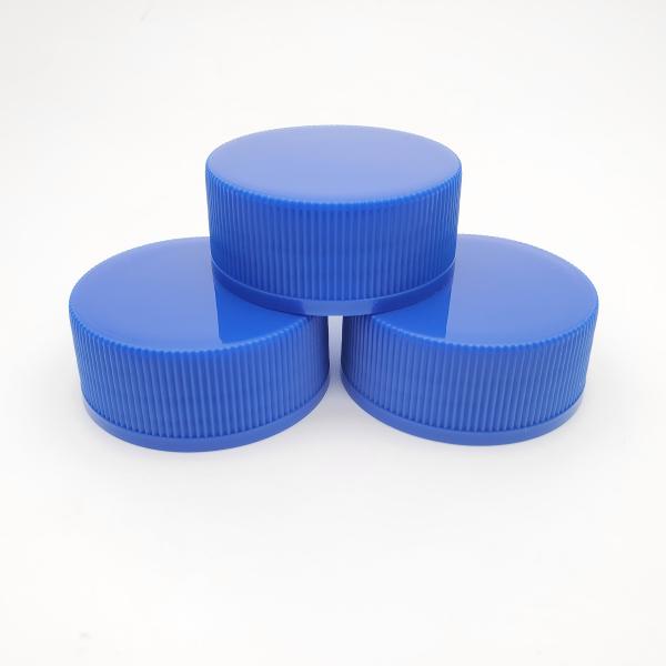 Quality Free samples 38 MM Plastic Bottle Caps Colorful ribbed Screw Cap For Bottle for sale