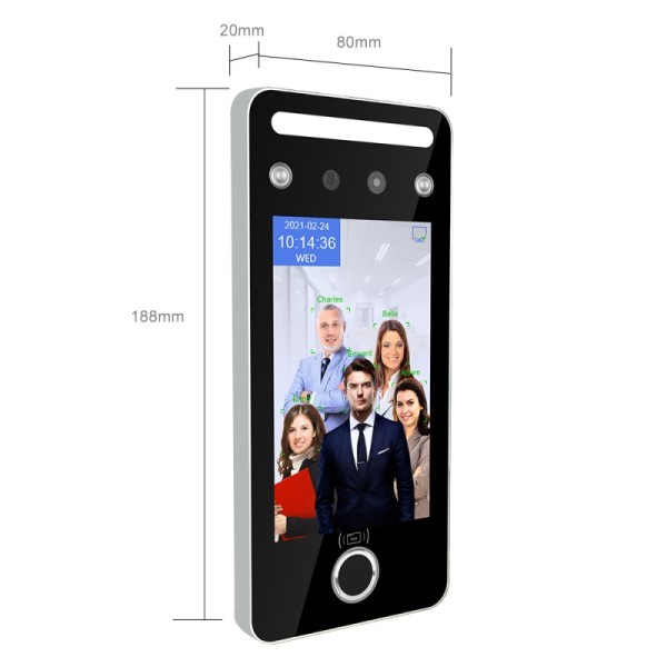 Quality 5 Inch Touch Screen Multi Mode Professional Face Fingerprint RFID Access Control for sale