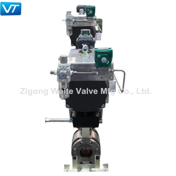 Quality OEM Stainless Steel Flanged Ball Valve With Pneumatic Actuator for sale