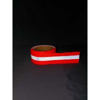 Quality 15mm 20mm 25mm Width Reflective Webbing Nylon Fabric Tape Strip 100m Length for sale