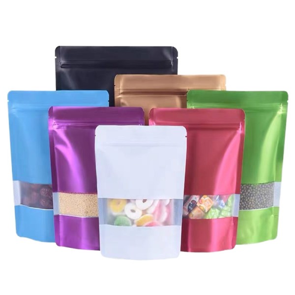 Quality Customized Printing Heat Seal Durable Material Waterproof Zipper Plastic Packaging Aluminum Foil Bag for Food Packing for sale