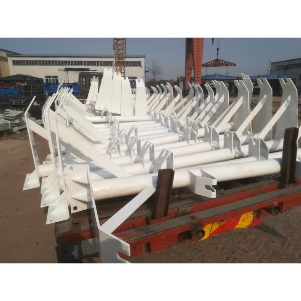 Quality Carbon Steel Conveyor Roller Bracket Frame Idler Support Structure For Belt for sale