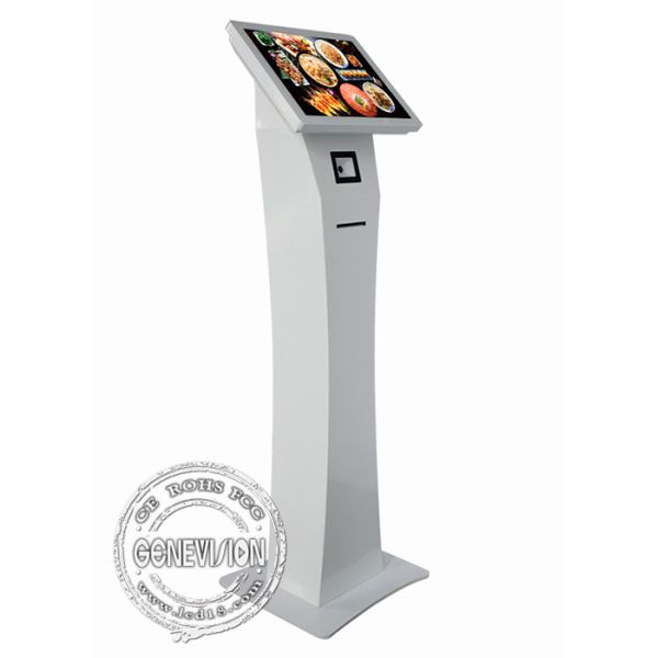 15.6 Inch AIO Touch Screen Kiosk With QR Code Scanner And Thermal ...