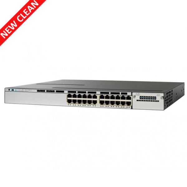 Quality WS-C3850-24P-L Cisco 3850 24 Port PoE Switch LAN Base Networking Switch for sale