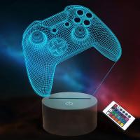 Quality Gamepad CE Safety 3D LED Night Light Eco Friendly Touch Control Lighting for sale