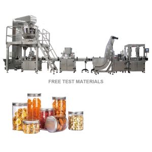Quality Automatic Snack Biscuit Can Filling Packaging Line Industrial Cans And Jars Food for sale