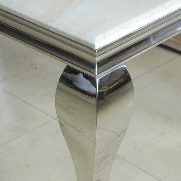 Quality European Silver Wedding Banquet Tables 150X90X75 Dining Room Table for sale