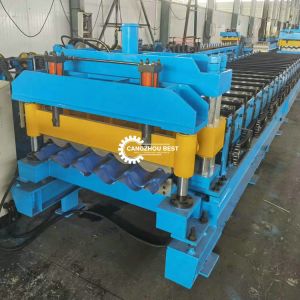 Quality Euro Q 4m/Min Roof Tile Roll Forming Machine Cold For Color Steel Galvanized for sale