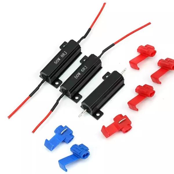 Quality RXG24 Black Aluminum Shell 50W Wire Wound Braking Resistor for sale