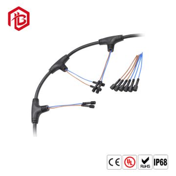 Quality 220V Power Terminal Line Led Light With T-Type Waterproof Connector String Cable for sale