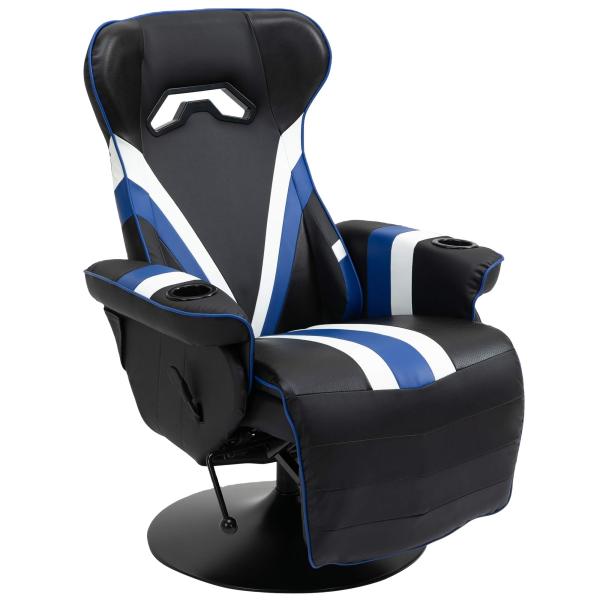 Quality Customized Logo Availabled Gaming Chair Swivel Style with Lumbar Support and Footrest for sale