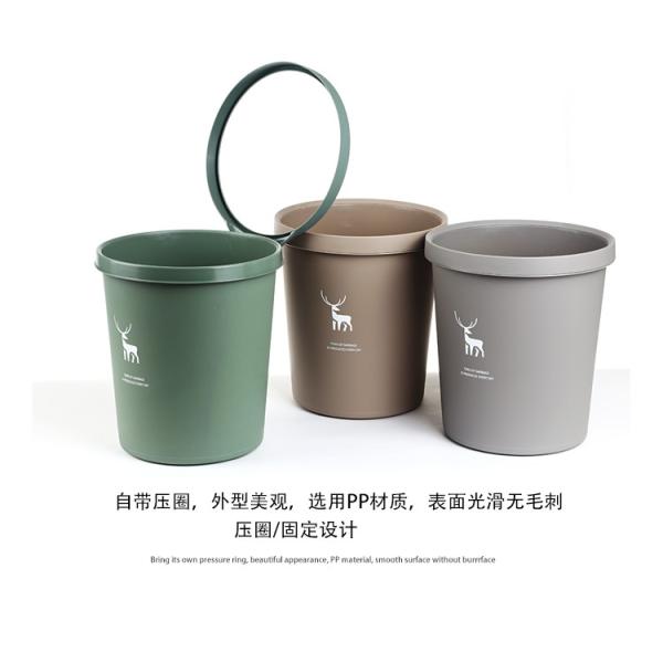 Quality European Retro Dustbin Without Cover For Apartment Home Society for sale
