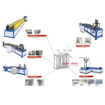 Quality Riveted Type VCD Machine Fire Damper Frame Production Line for sale