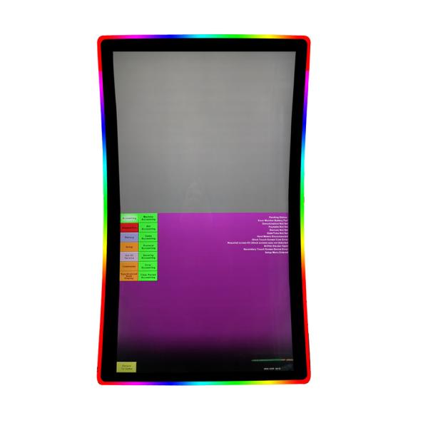 Quality 43 178° Viewing Angle Gaming PCAP Curved Touch Screen With 1ms Response Time for sale