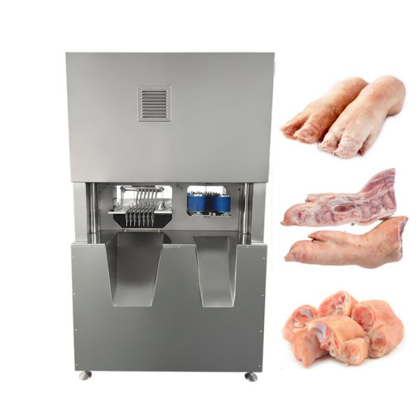 Quality Multiply 6pcs-Blades Automatic Meat Band Saw Pork Feet Cutting Machine For Meat Processor And Butcher for sale