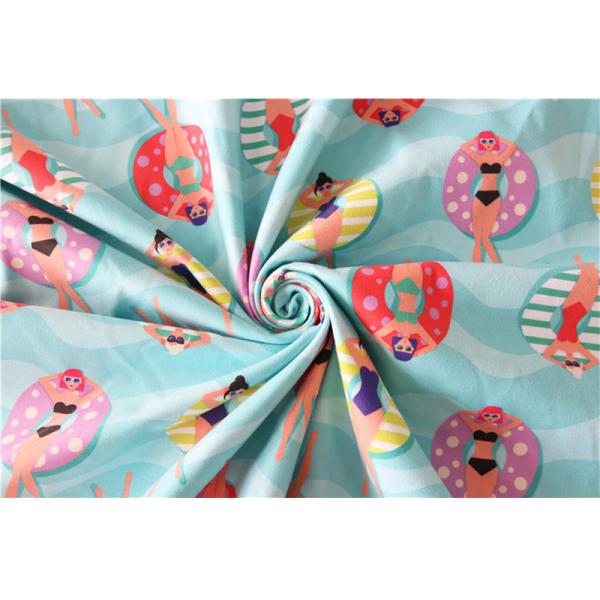 Quality Microfiber Printed Beach Suede Towel Large Size Medium Thickness for sale