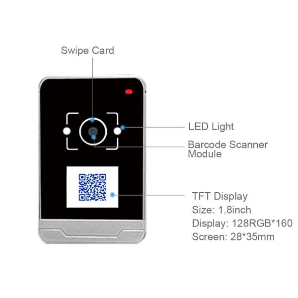 Quality TCP/HTTP IC ID QR Code Reader Access Control Reader 4G With Screen For Turnstile for sale