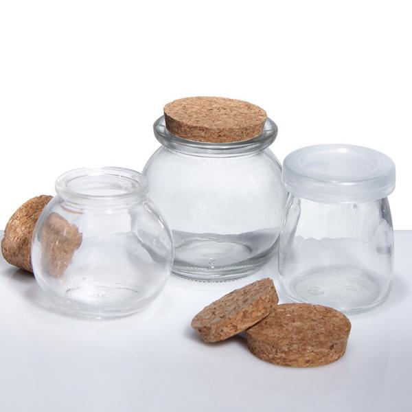 Quality Customized Shape Glass Pudding Jars 200ml Vacuum Sealing for sale