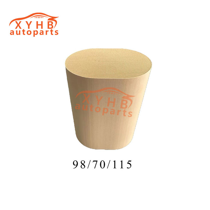 Ceramic Carrier Three-Way Catalyst High-Quality Euro 1-5 Model: 98*70*115