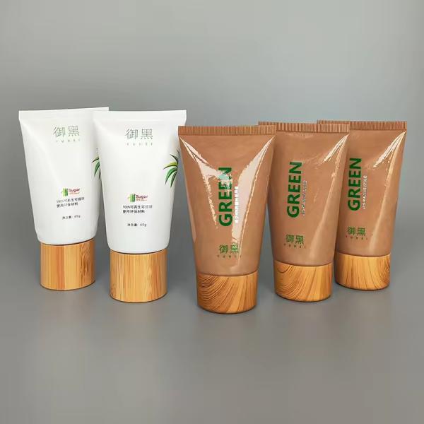 Quality 100ml - 300ml Bamboo Tube Packaging Plastic Facial Wash Tube for sale