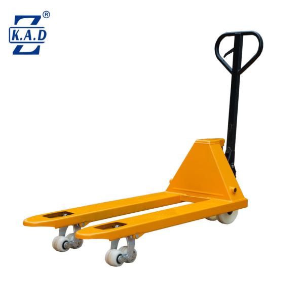 Quality 68kg 550x1220mm Pu Wheel Manual Hydraulic Hand Pallet Truck Jack for sale