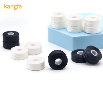 Quality High Tenacity Polyester 75D/2 Wound Bobbins Threads 70D/2 Size L 144pcs/Box for sale