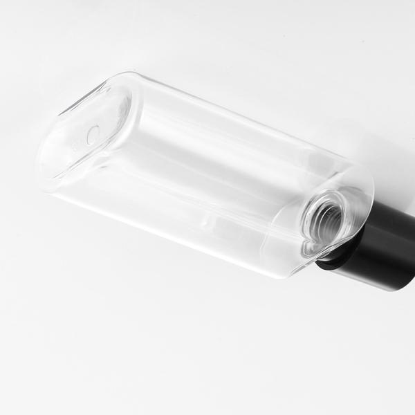 Quality Transparent Plastic Screw Top Jar 70mm Width Airless Leakproof for sale
