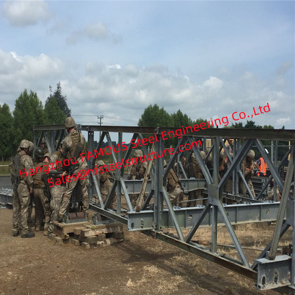 Quality Modular Military Bailey Bridge , Army Surplus Bridges Emergency Rescue Steel for sale