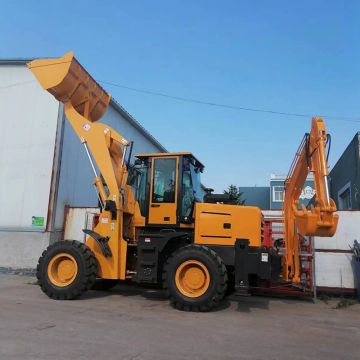 Quality 4 Wheel Articulated 2500kg Backhoe Loader Mini And Excavator for sale