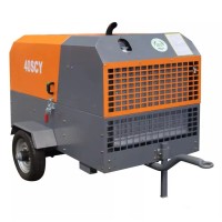 Quality 7 Bar 37 Kw 50HP Diesel Mobile Air Compressor For Mining / Building Site for sale