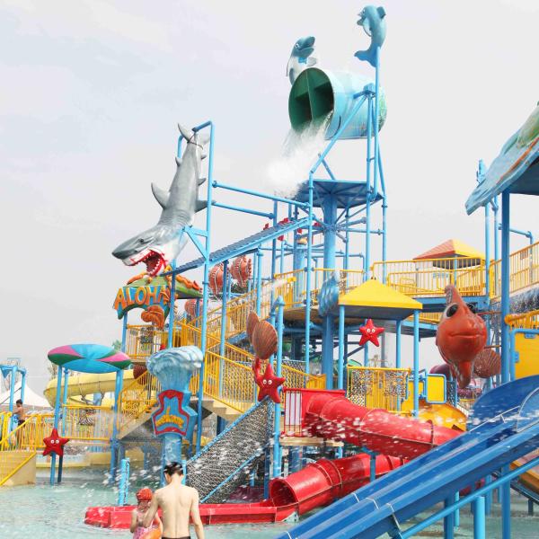Quality Activities Large Aqua Playground Children Play Equipment Entertaining for sale