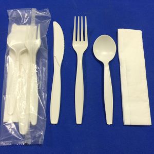 Quality Superb One-Stop Service Disposable Cutlery Pockets Food Grade Biodegradable PP for sale