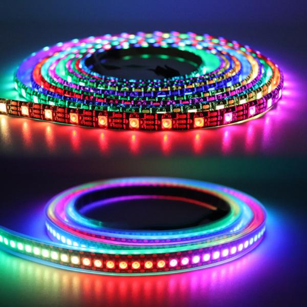 Quality Flexible Digital LED Pixel Strip Light Smd 5050 RGB Inner IC Ws2812b for sale