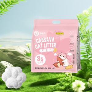 Quality Length 3-15mm Granules With Cassava Cat Litter Key To Clean And Fresh Home for sale