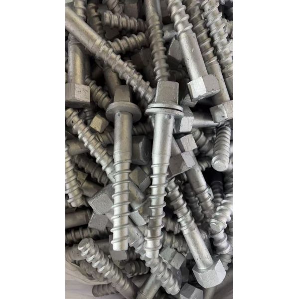Quality corrosion resistant hot dip galvanized screw spikes perfect for heavy duty fastening in wood metal and concrete materials for sale