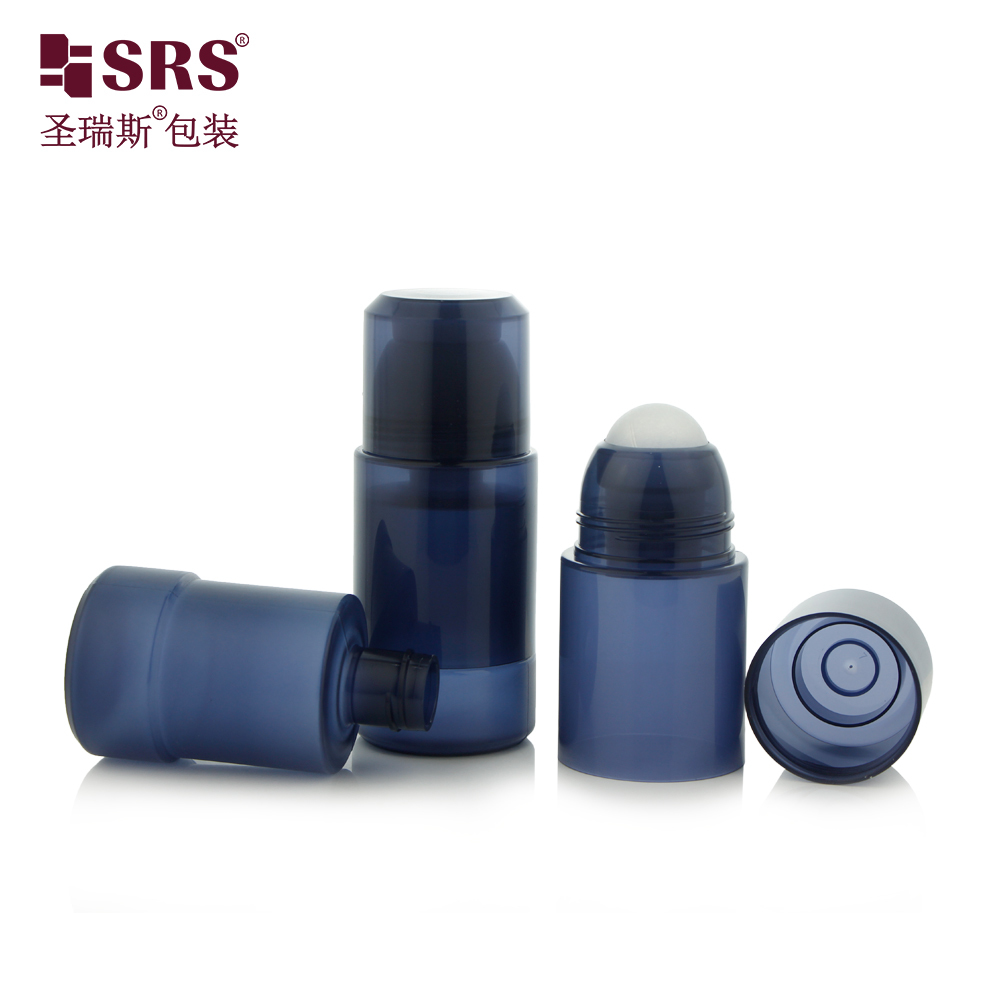 Quality RPPE 50ml 75ml Replaceable PP PCR Double Wall Recycled Roller Ball Bottles For for sale