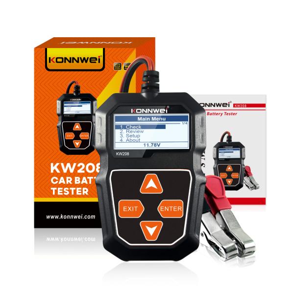 Quality KW208 Konnwei 12V 100-2000CCA Car Rechagrer Tester for sale