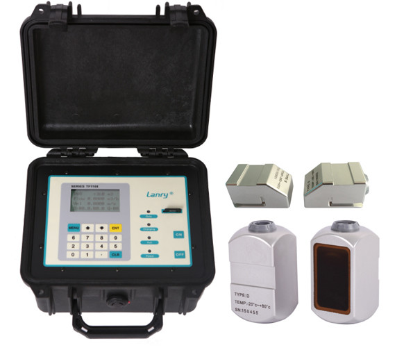 Quality Transit Time Portable Ultrasonic Flow Meter , Portable Ultrasonic Water Flow Meter for sale