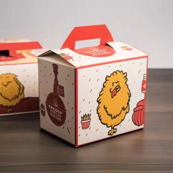 Quality Custom Portable Fried Chicken Boxes - Food Grade Eco-Friendly Takeaway for sale