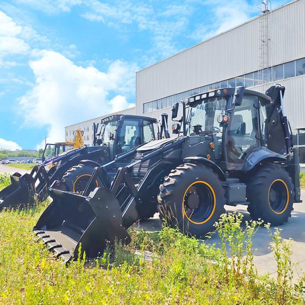 Quality Factory Price Front End Loader 4x4 Backhoe Loader Land Leveling Small Wheel for sale