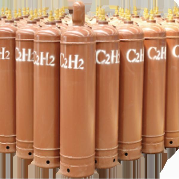 Quality GB/T11638 Standard 40L size QF-15A Valve Welding Acetylene Gas Cylinders for sale