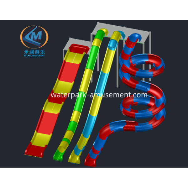Quality Customizable Design Fiberglass Pool Slide for Indoor Outdoor Use with 12 Years Lifespan for sale