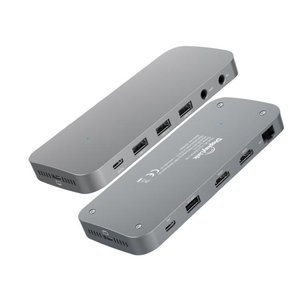 Quality Universal Docking Station Supplier China DisplayLink 6050 With Dual 4K HDMI And 10G Data for sale