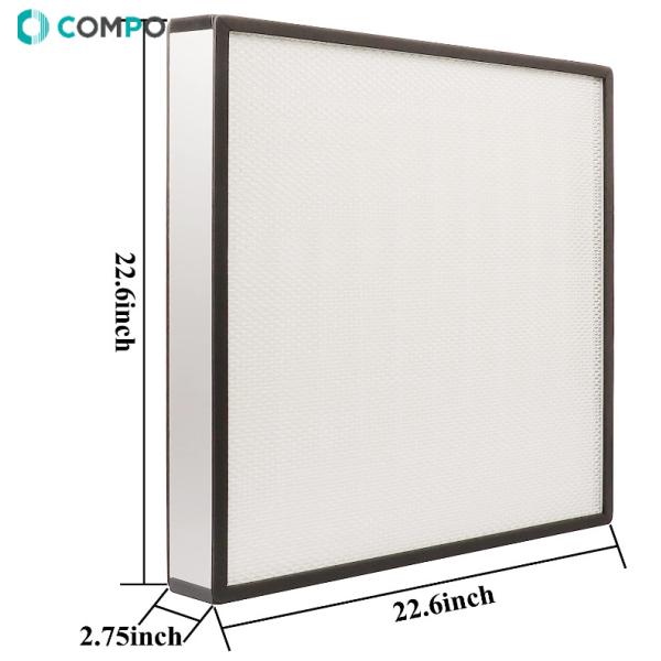 Quality GI Frame Clean Room Hepa Filter Box 99.97% Filtration Efficiency For Controlled Environments for sale