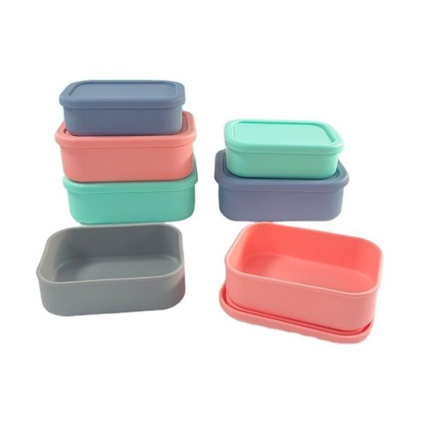 Quality Freshness Preservation Food Grade Silicone Sealed Storage Box BPA Free Kids Bento Box for sale