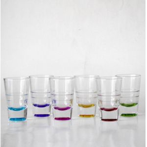 Quality Whole Set Unique Shot Glasses , Vintage Shot Glasses With Ice Bucket for sale