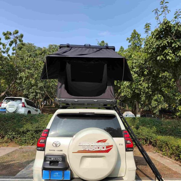 Quality Black Khaki X Type Bracket Car Rooftop Tent With Customized Logo for sale