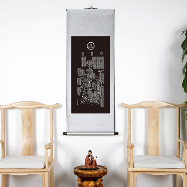 Quality 50*134cm Chinese Medicine Meridian Chart Xiuzhen Map for sale